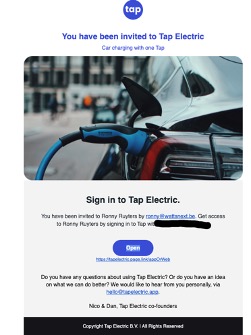 Instellen Tap Electric | Watt's Next